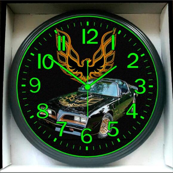 Wall Decor | Trans Am Firebird Glow In The Dark Wall Clock New | Poshmark